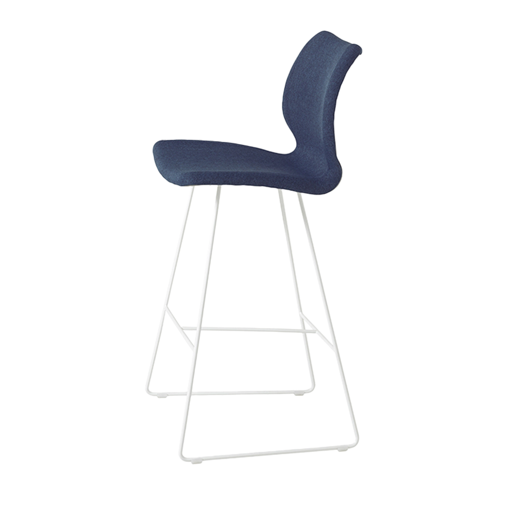 Quilted Upholstered Sled Legged Bar Stool – The Chair Market