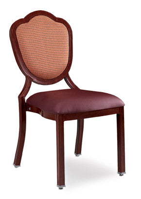 Cream Aluminum Wood Look Banquet Stack Chair – The Chair Market